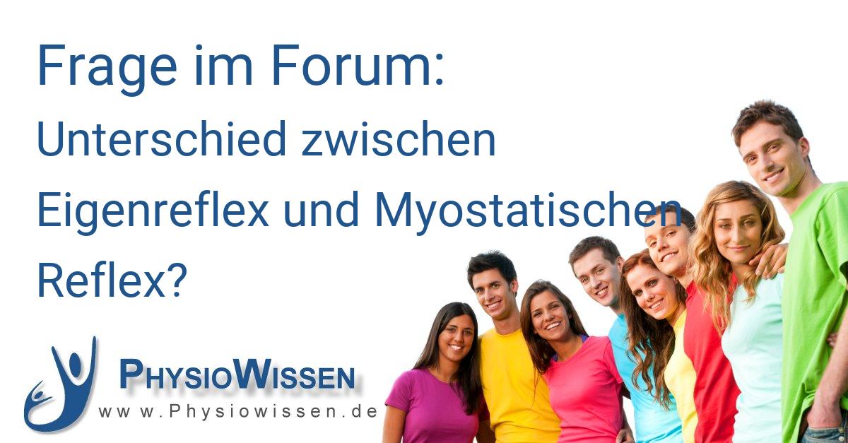 Unterschied zwischen Eigenreflex und Myostatischen Reflex? - Theorie ...