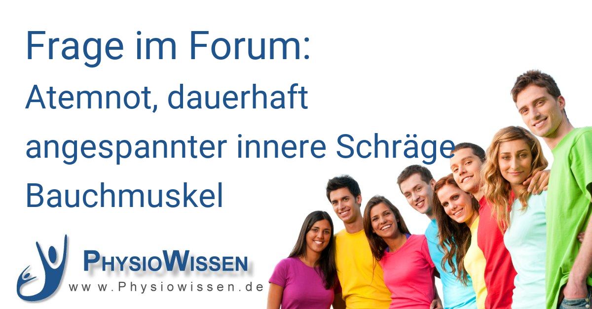 Atemnot, dauerhaft angespannter innere Schräge Bauchmuskel ...