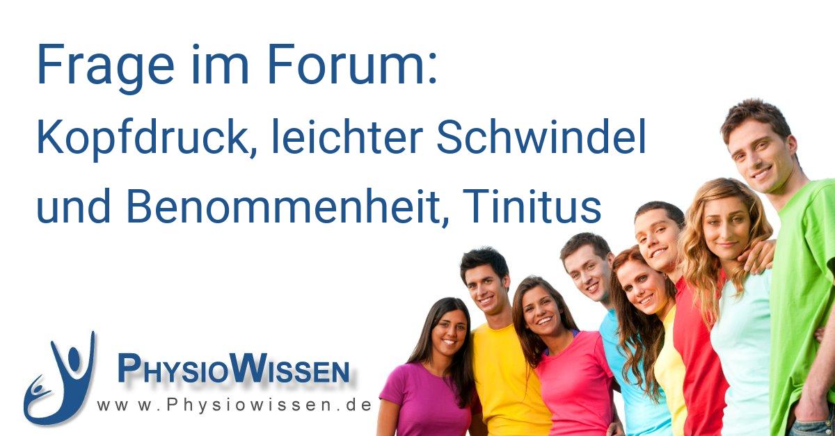 Kopfdruck, leichter Schwindel und Benommenheit, Tinitus ...