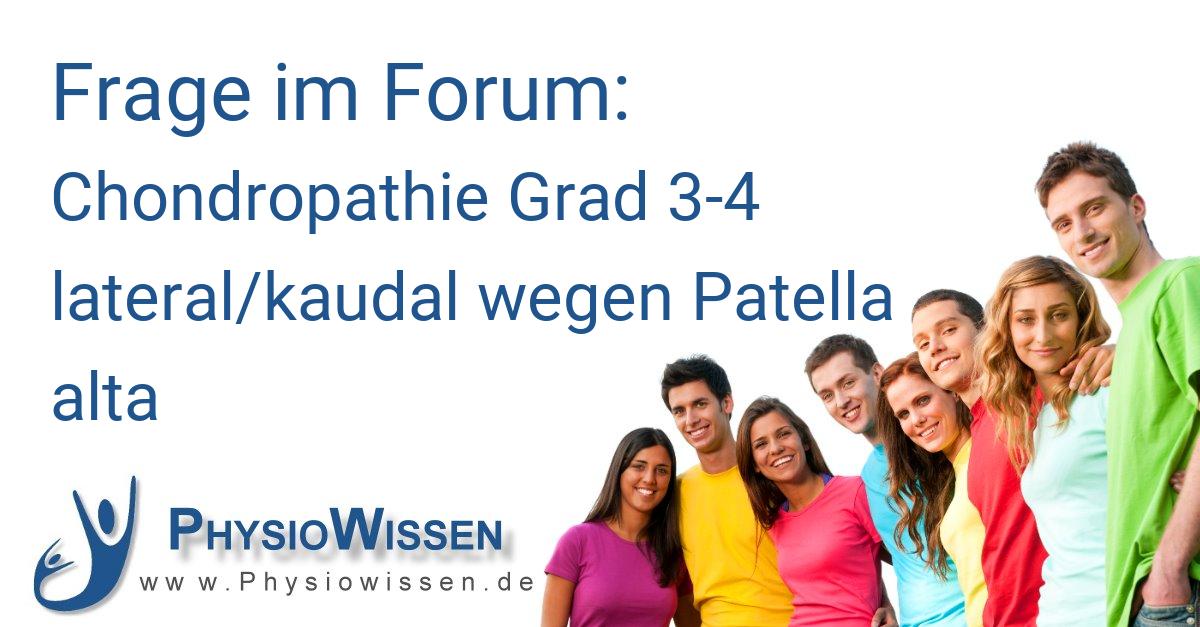 Chondropathie Grad 3-4 lateral/kaudal wegen Patella alta ...