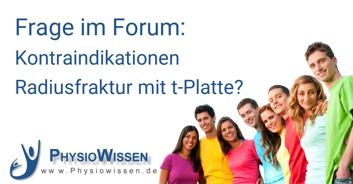 Kontraindikationen Radiusfraktur mit t-Platte? - Behandlung in der ...