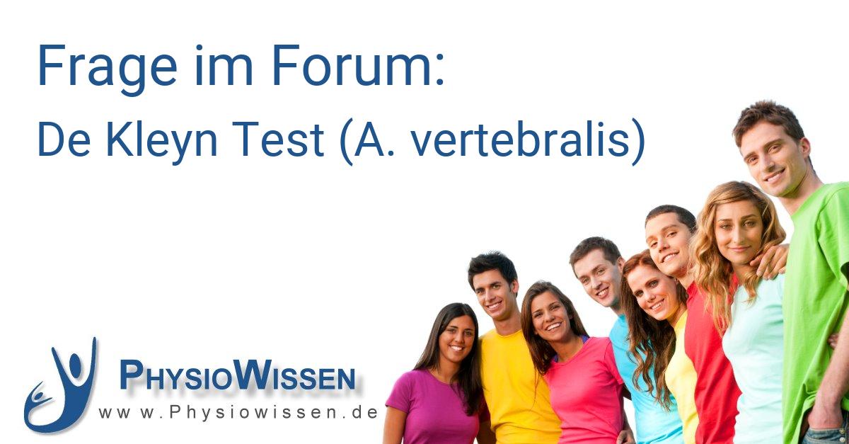 De Kleyn Test (A. vertebralis) - Theorie - Physiowissen.de ...