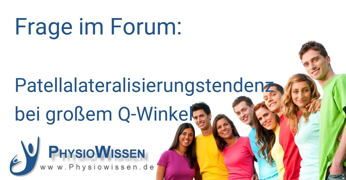Patellalateralisierungstendenz bei großem Q-Winkel - Behandlung in der Physiotherapie ...